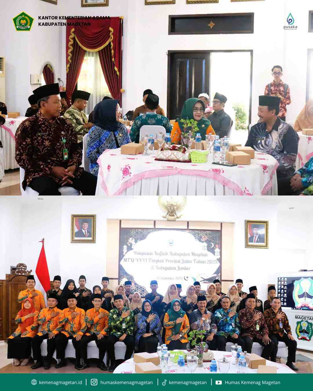 Kafilah Kabupaten Magetan Siap Berlaga di MTQ XXXI Tingkat Provinsi Jawa Timur 2025 di Jember